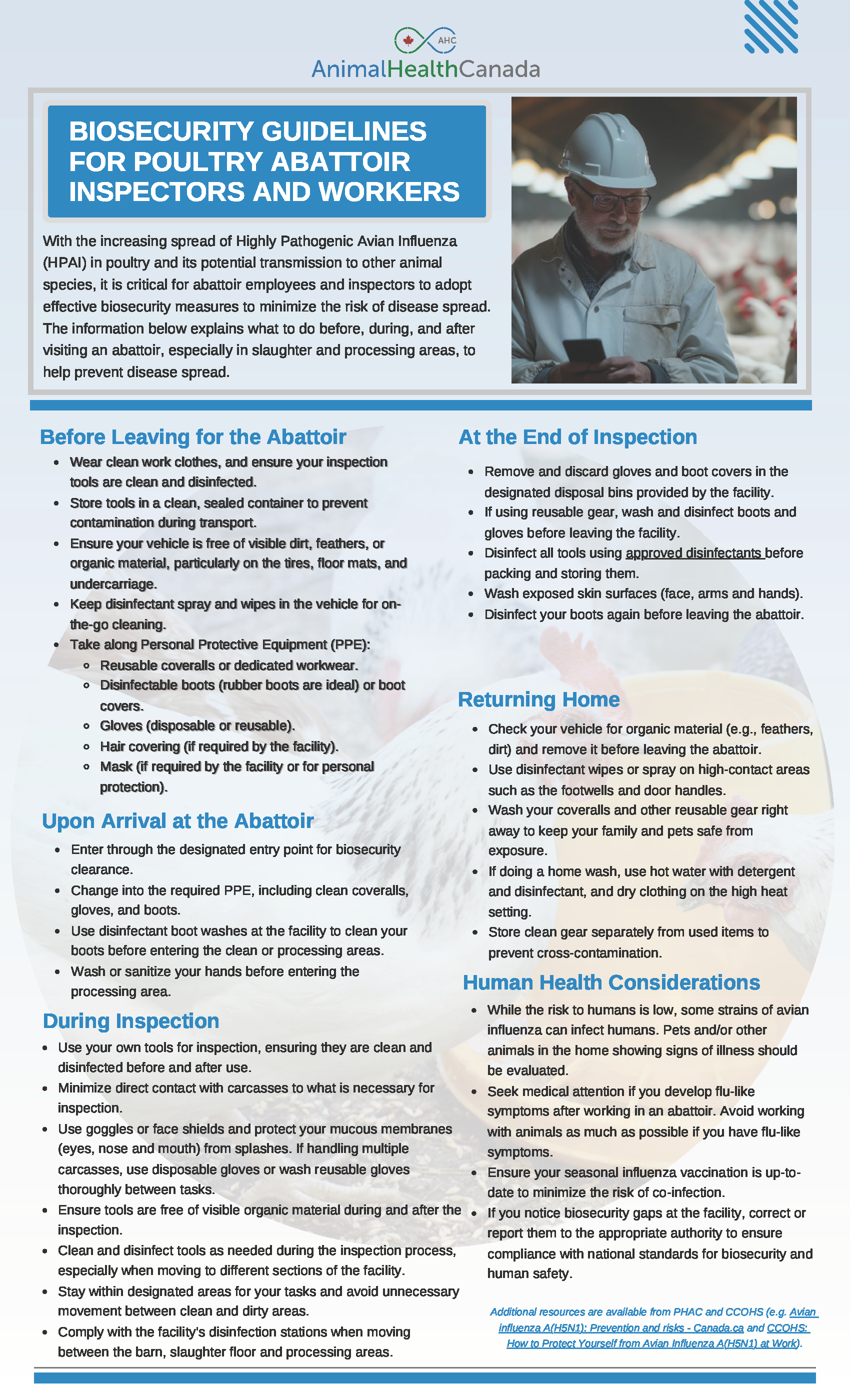 Biosecurity and disease prevention resources for farm animals - Animal Health Canada